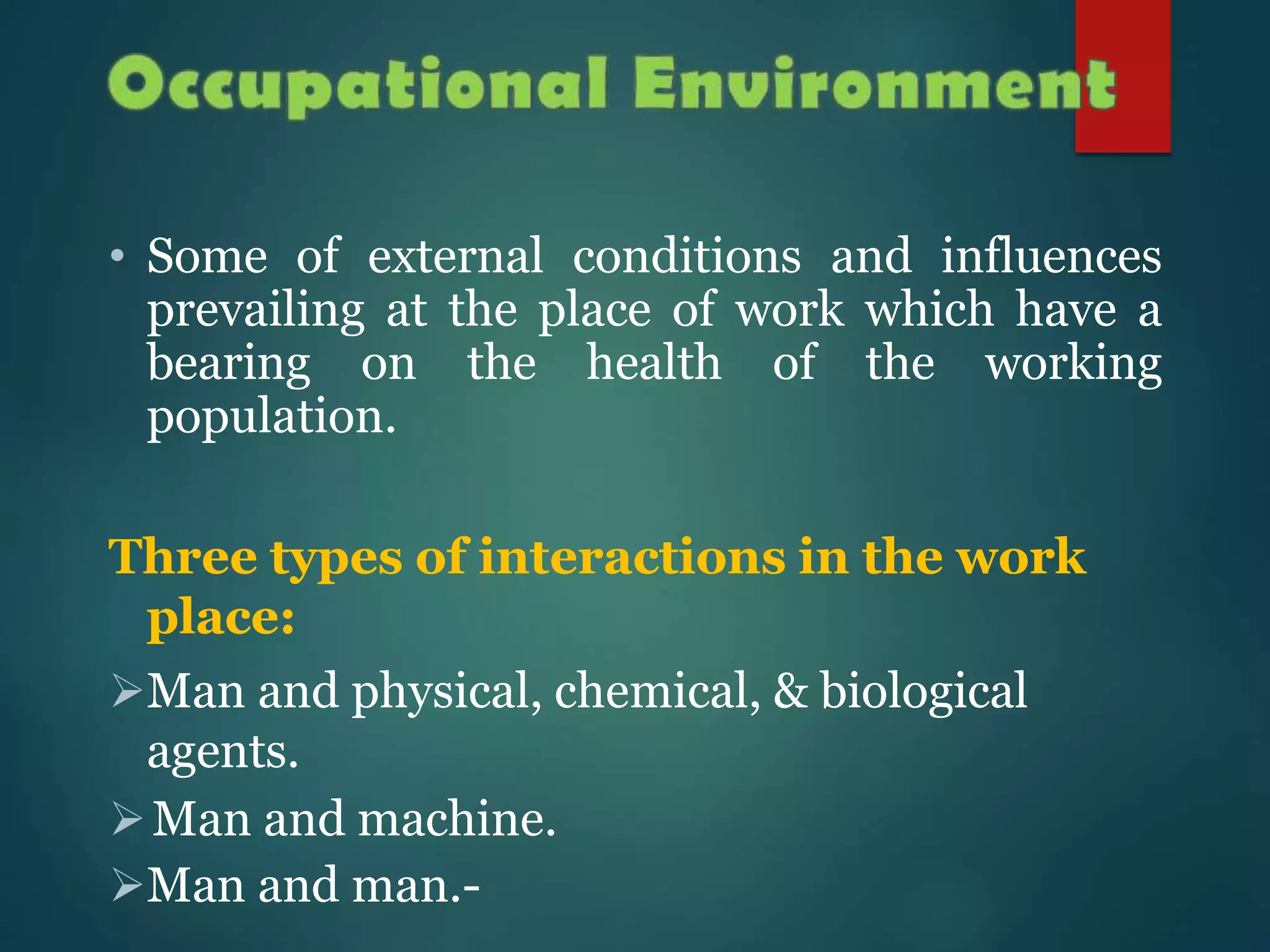 Occupational health hazards | PPTX