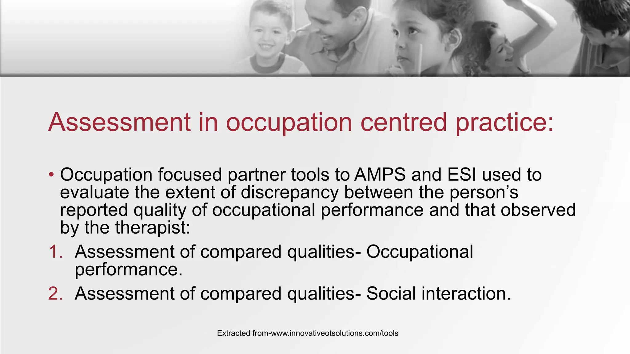 Occupation centered practice | PPTX