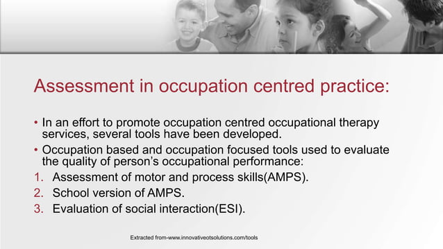 Occupation centered practice | PPTX
