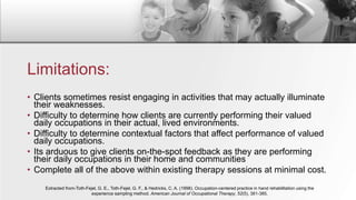 Occupation centered practice | PPTX