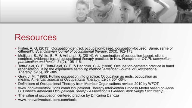 Occupation centered practice | PPTX