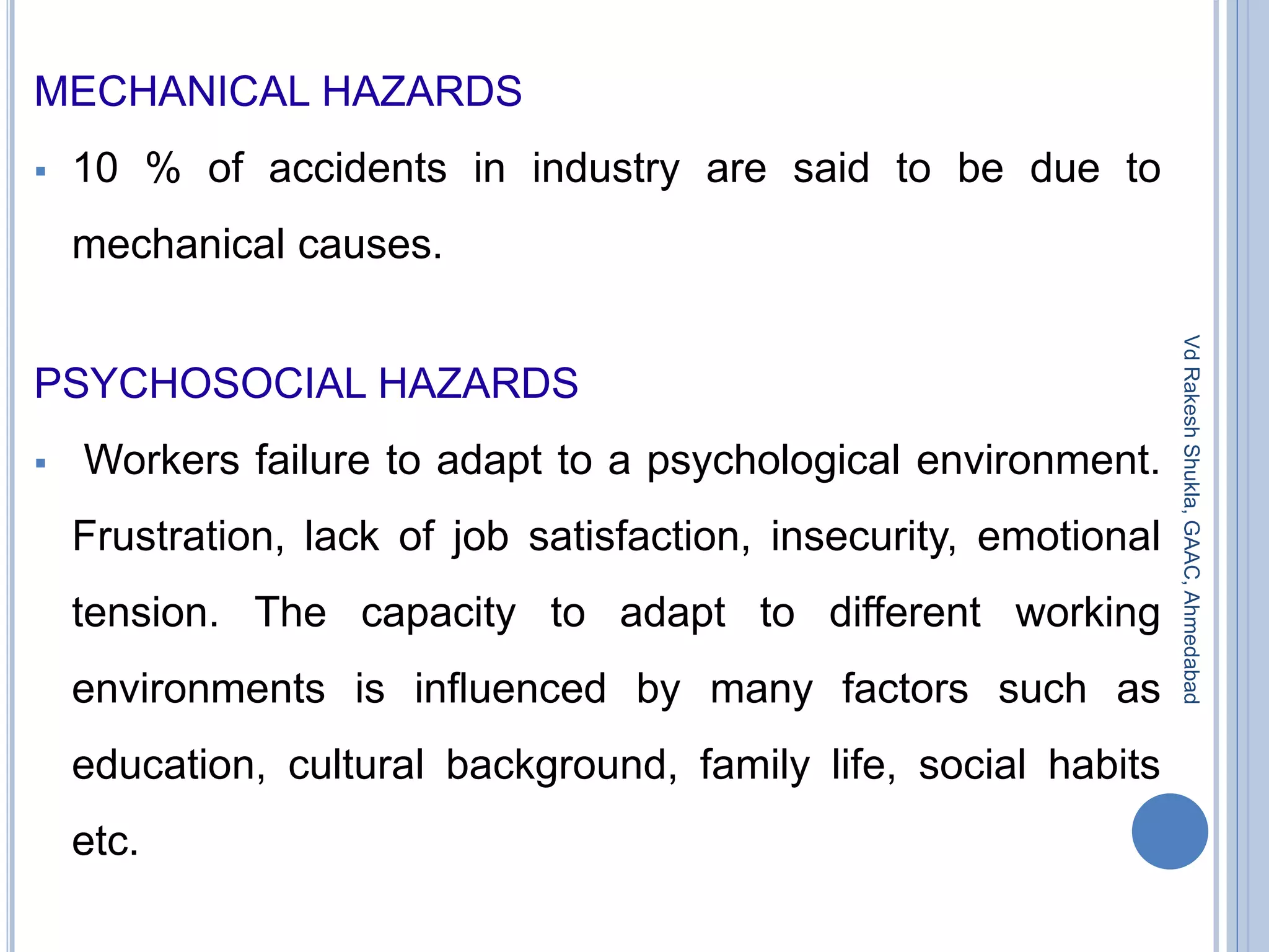 Occupational health & hazards | PPT