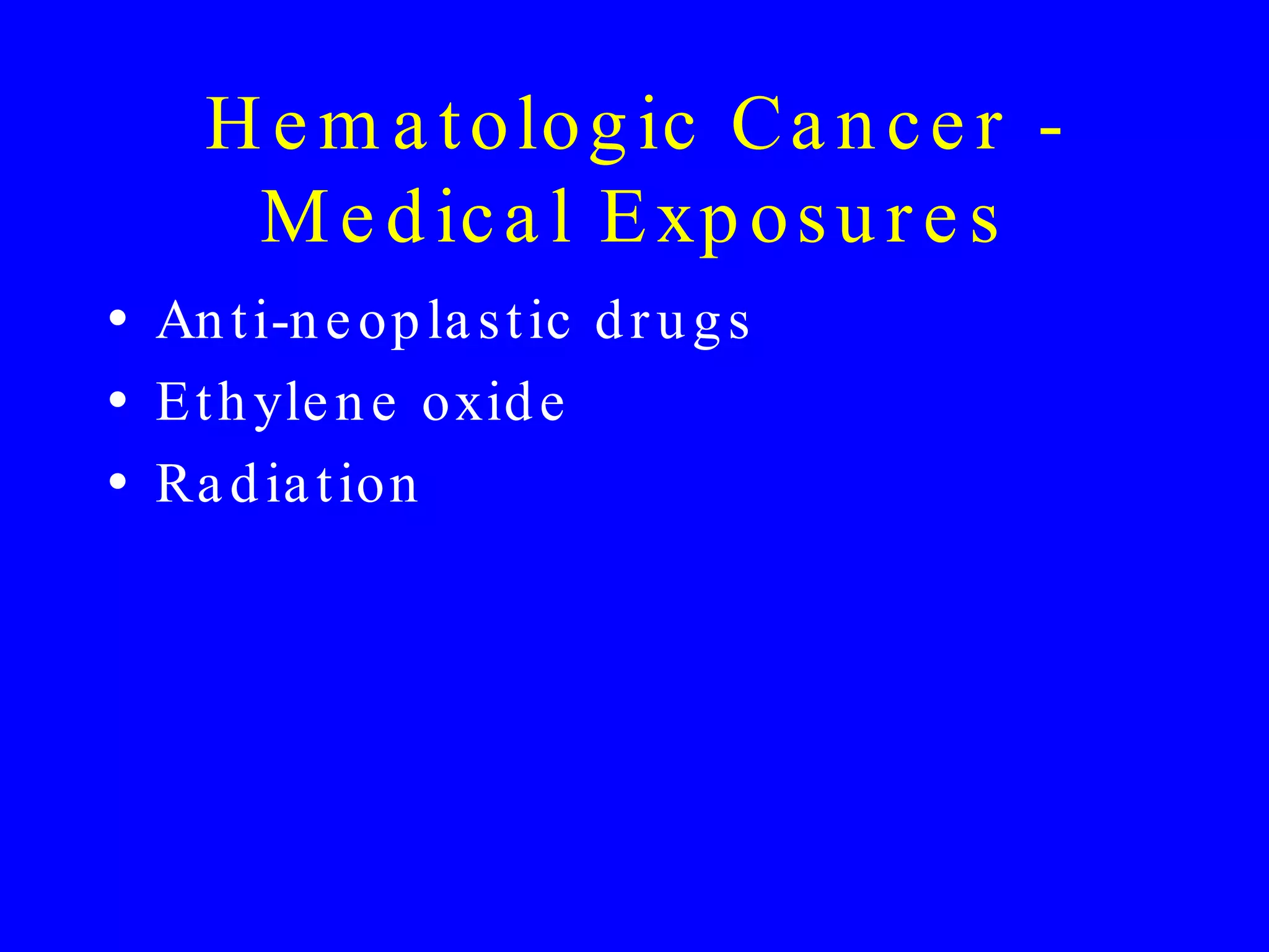 OCCUPATIONAL CANCERS | PPT