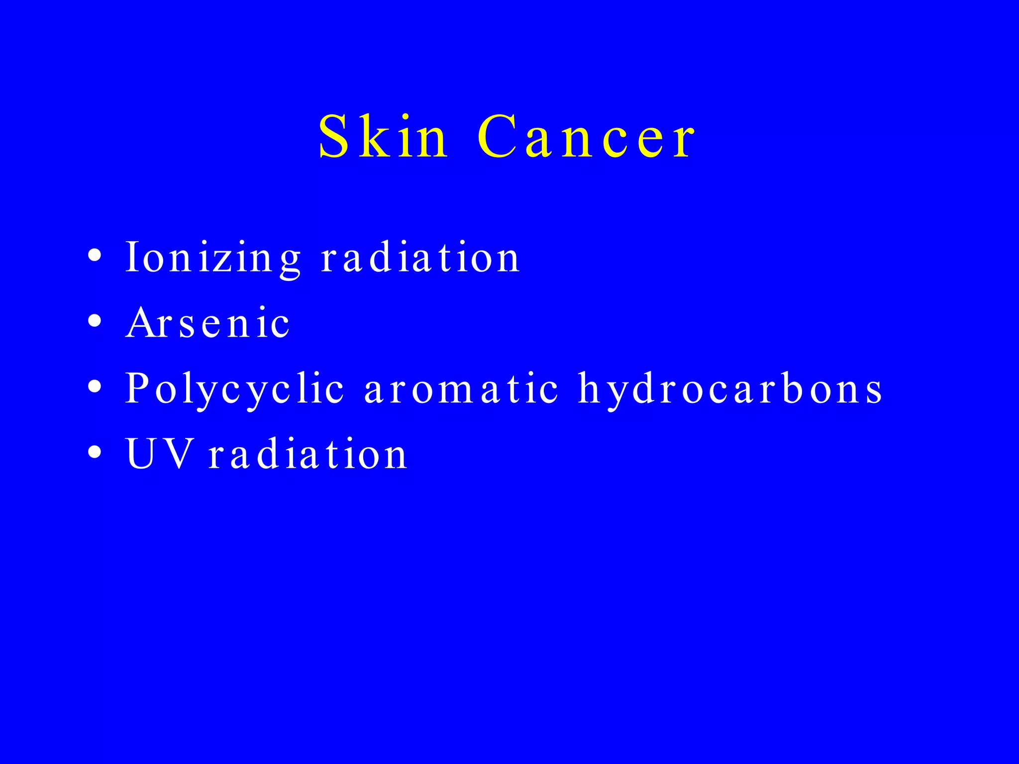 OCCUPATIONAL CANCERS | PPT