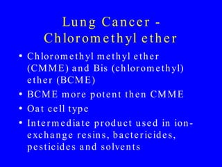 OCCUPATIONAL CANCERS | PPT