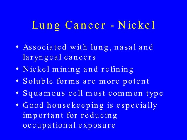 OCCUPATIONAL CANCERS | PPT