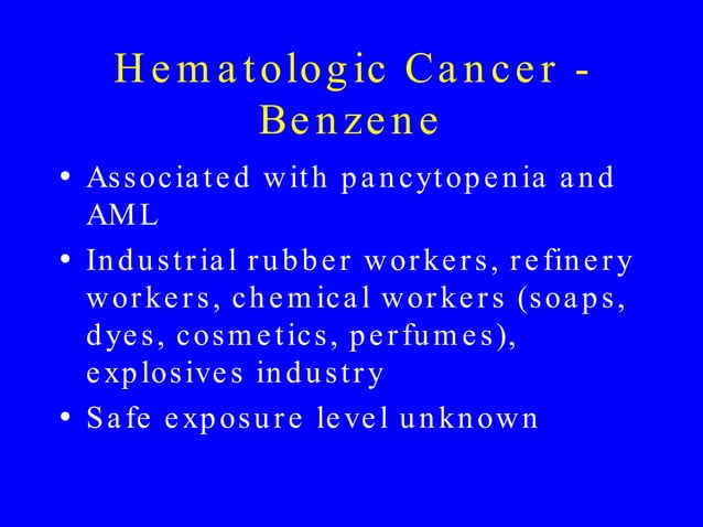 OCCUPATIONAL CANCERS | PPT