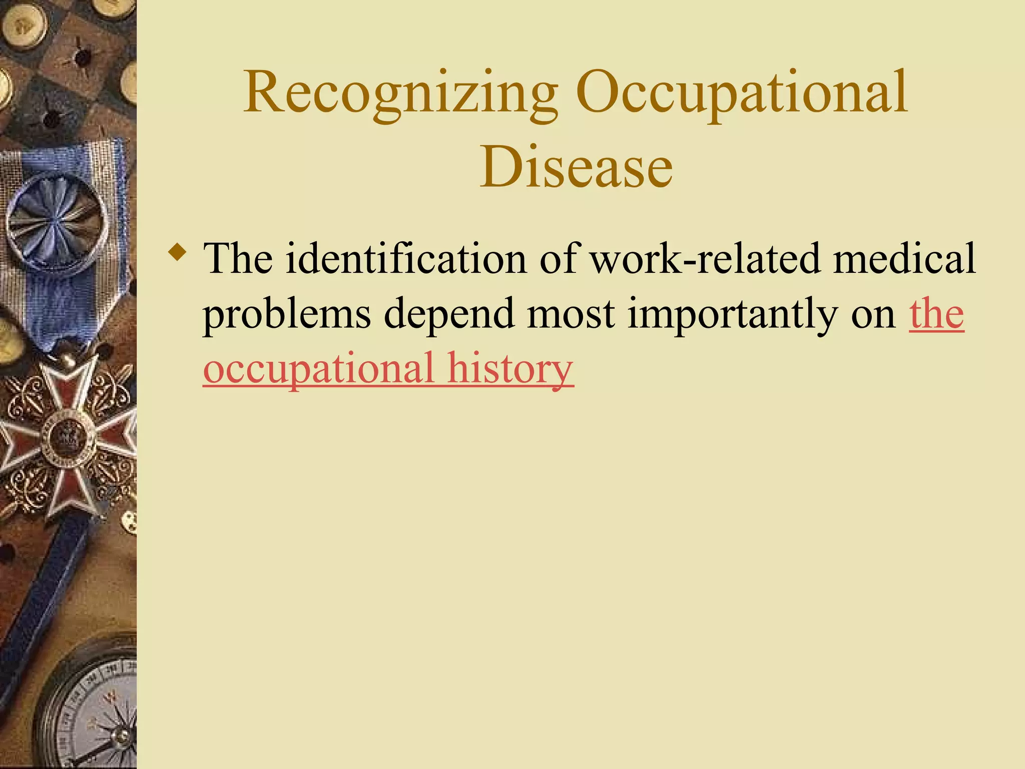 Occupational disease | PPT