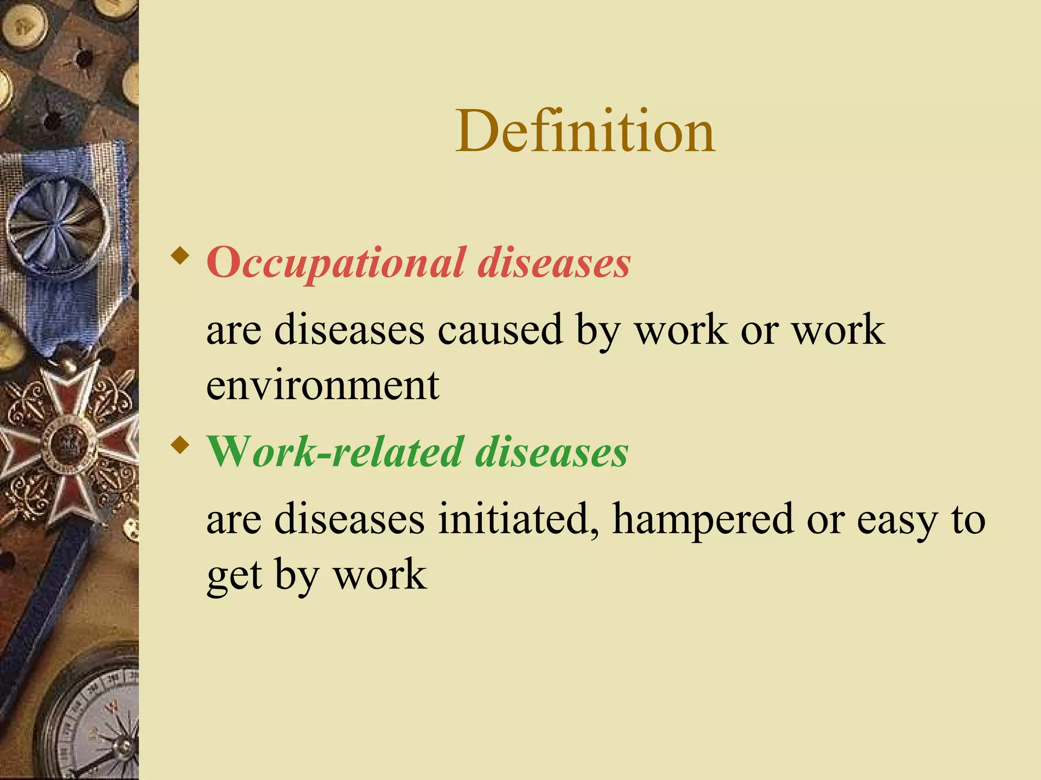 Occupational disease | PPT