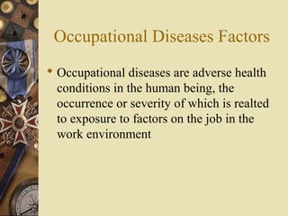 Occupational disease | PPT