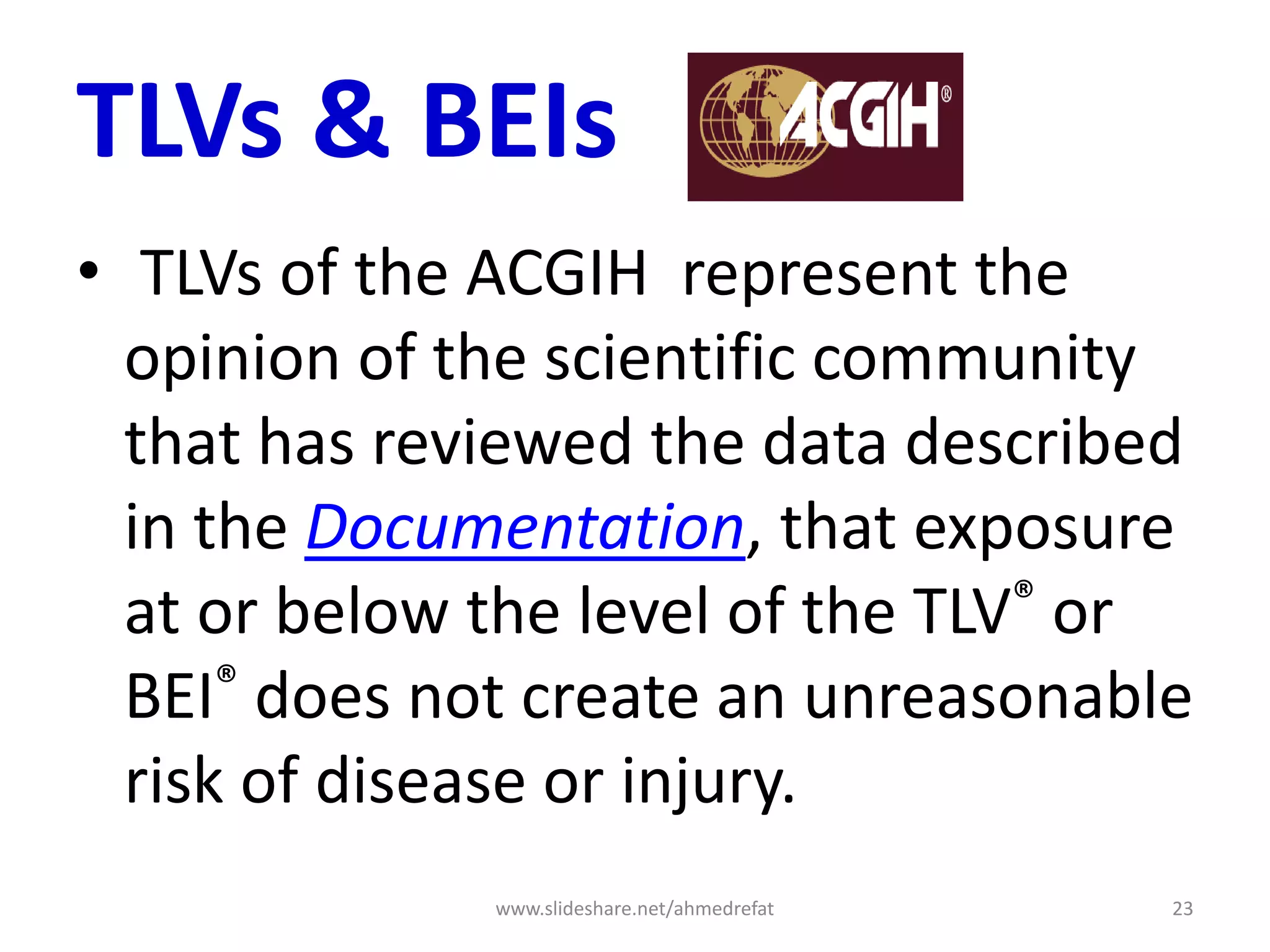 Occupational exposure-limits | PDF