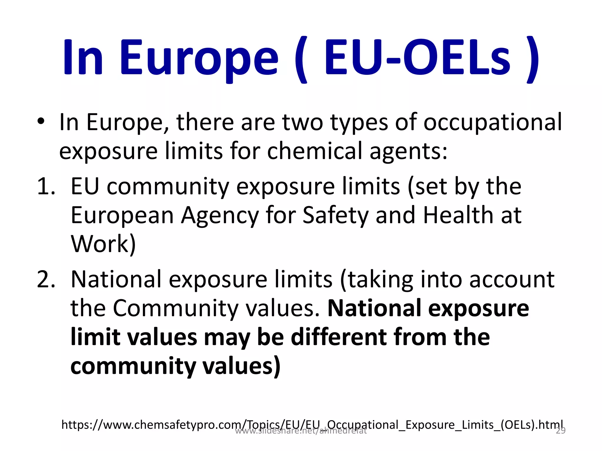 Occupational exposure-limits | PDF