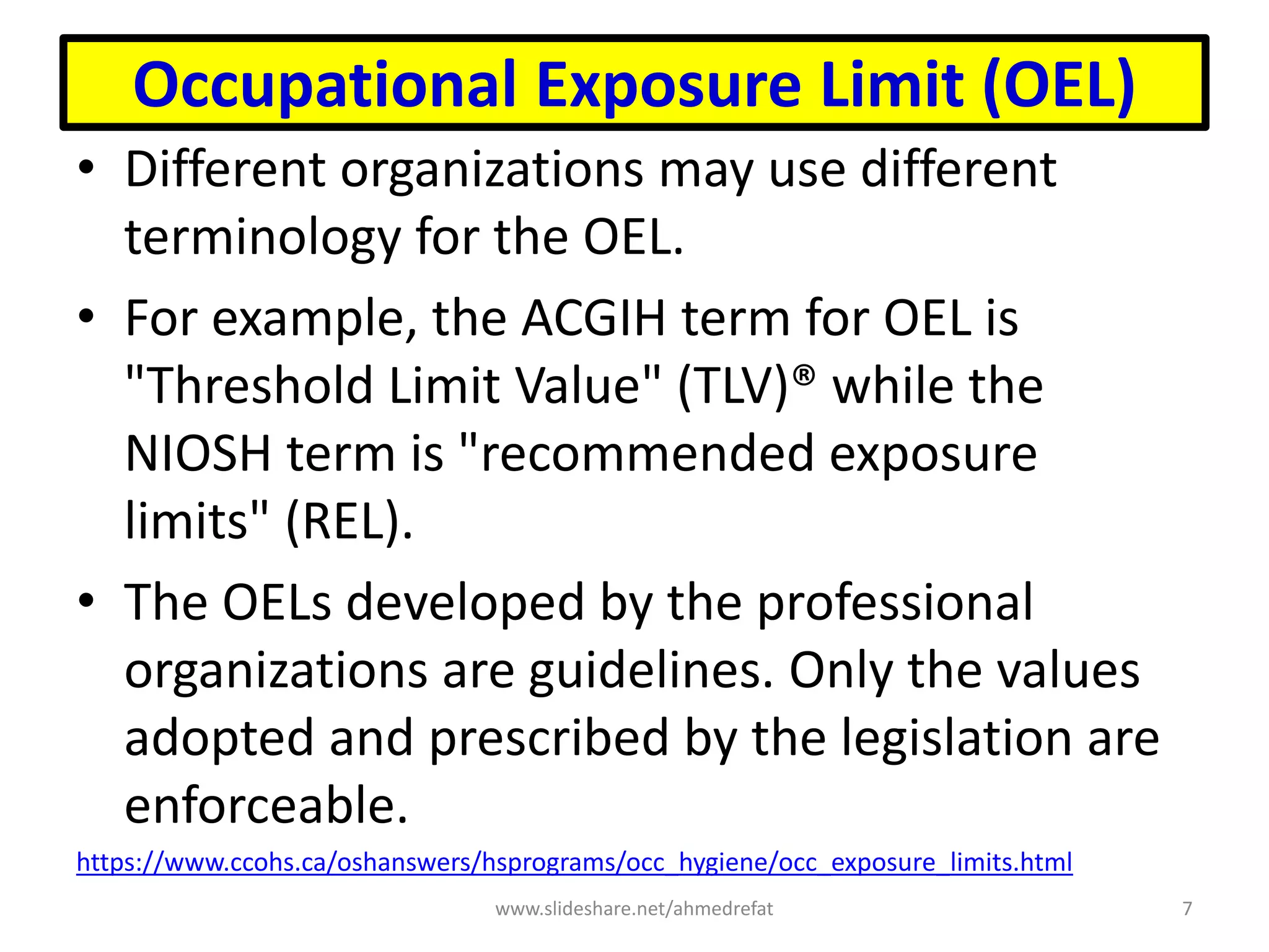 Occupational exposure-limits | PDF