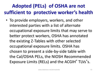 Occupational exposure-limits | PDF | Substance Abuse | Diseases and ...