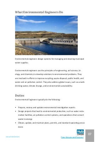 Occupational Outlook: Environmental Engineers