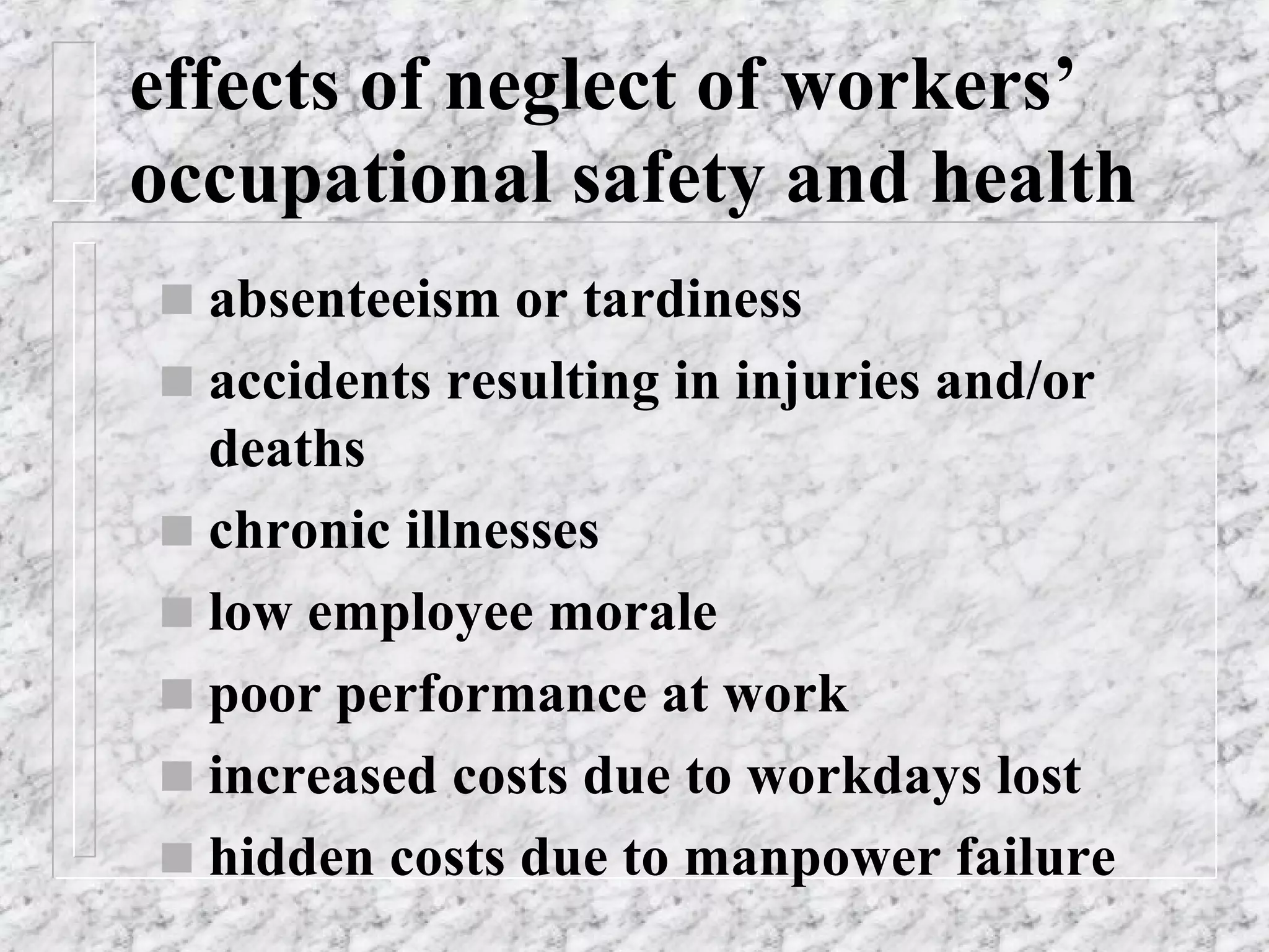 Occupational Safety and Health Concerns in Library Work Places | PPS