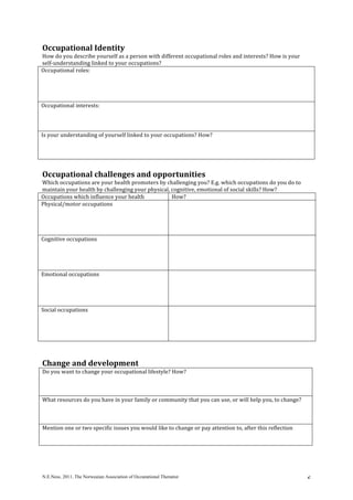 Occupational self-analysis-ot-students-2011(2) | PDF