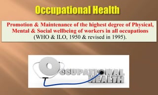 Occupational health | PPTX