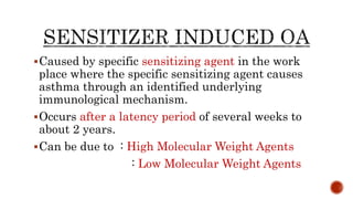 Occupational asthma | PPTX