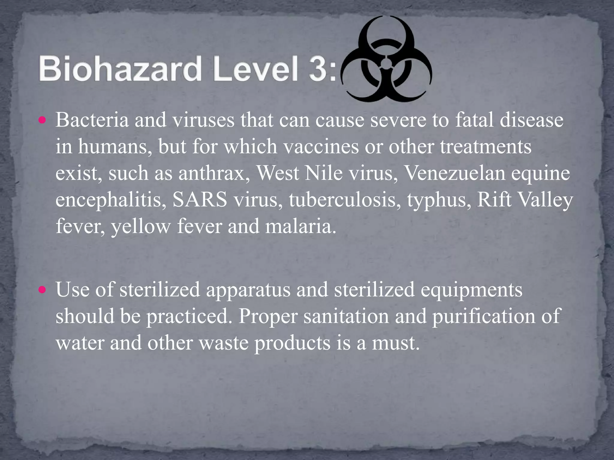 Occupational biohazard | PPTX | Infectious Diseases | Diseases and Conditions