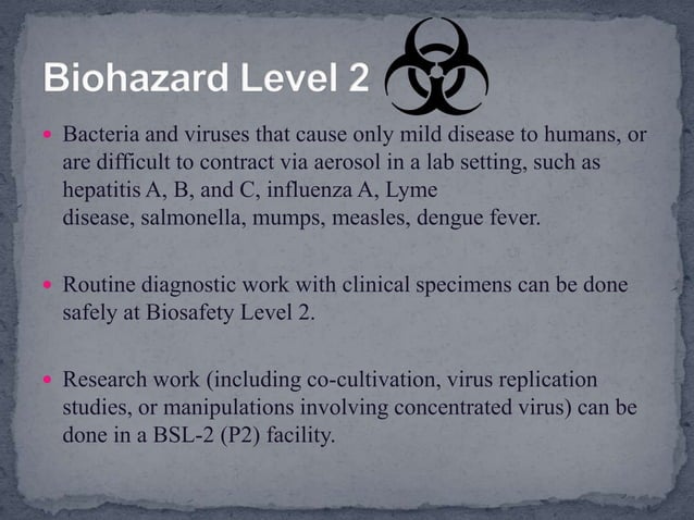 Occupational biohazard | PPTX | Infectious Diseases | Diseases and Conditions