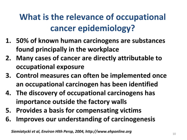 Occupational cancer | PPT