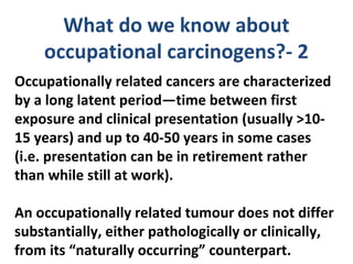 Occupational cancer | PPT