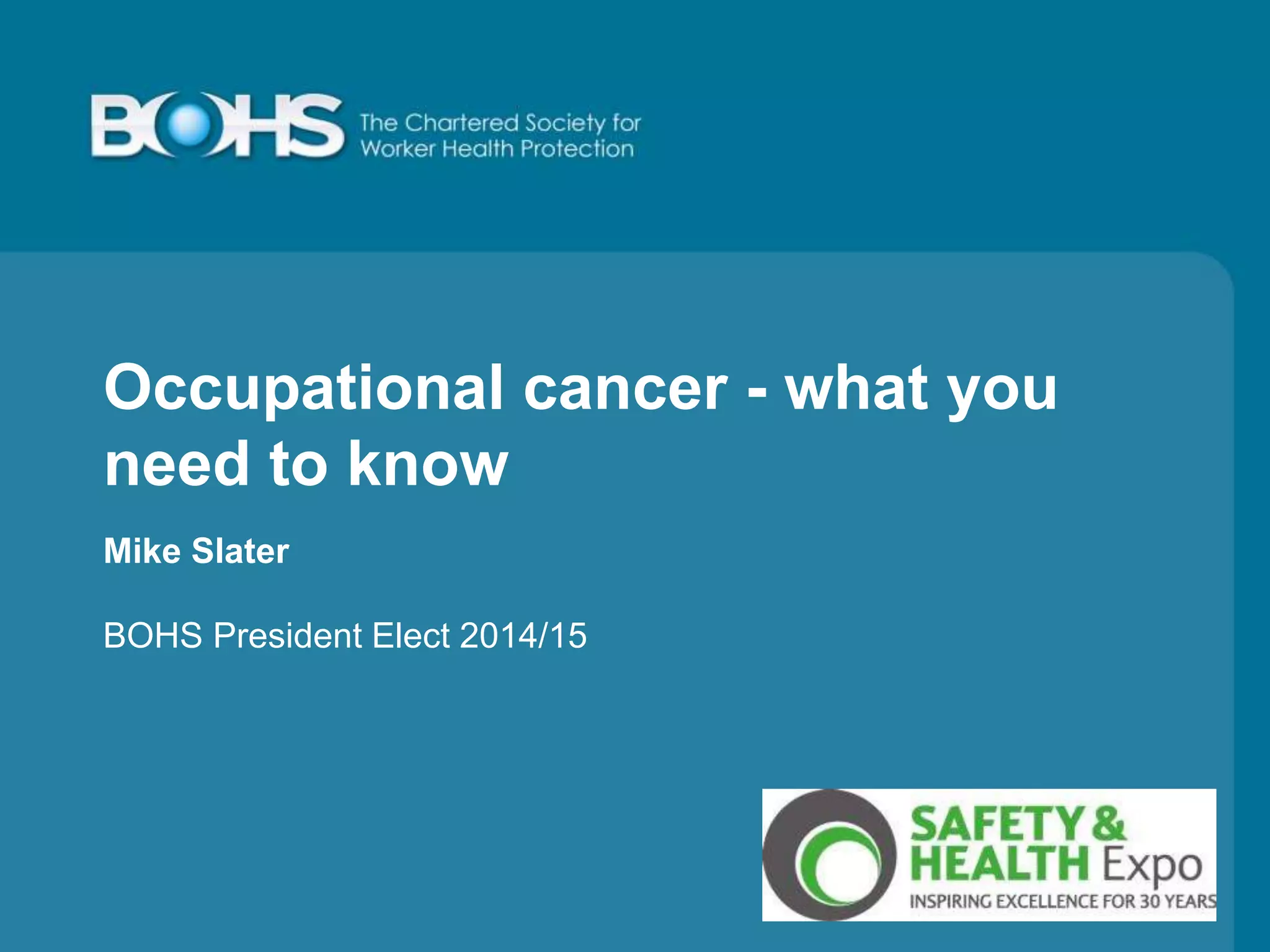 Occupational cancer what you need to know | PPT