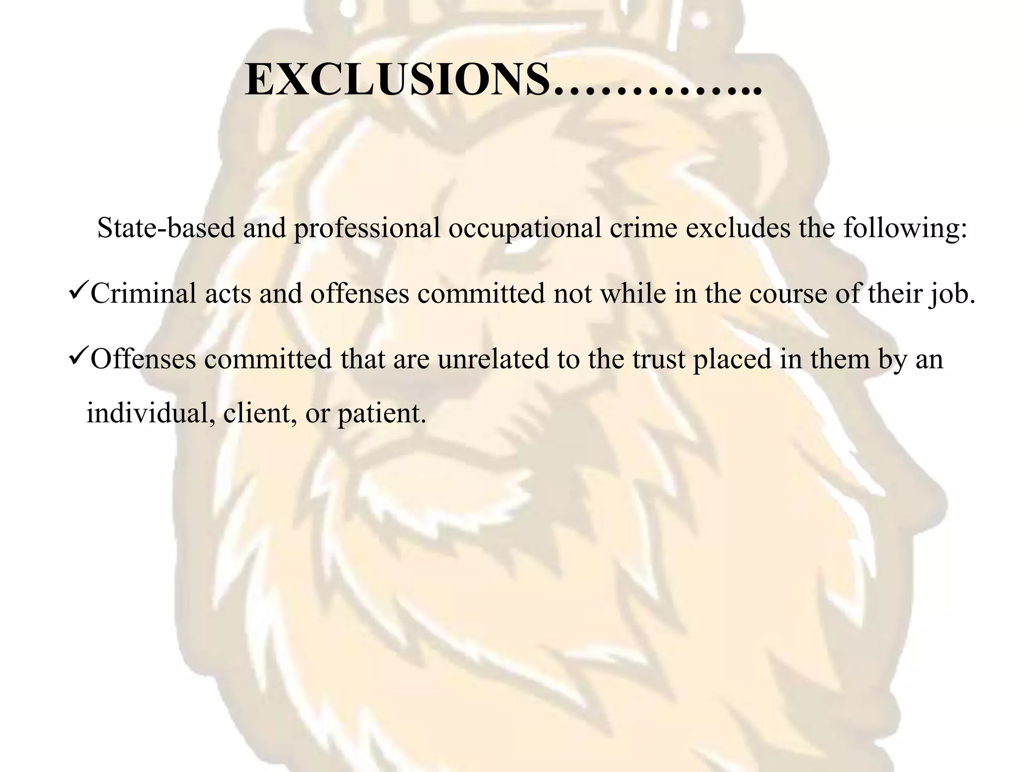 Occupational crime | PPTX