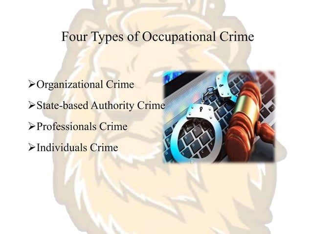 Occupational crime | PPTX