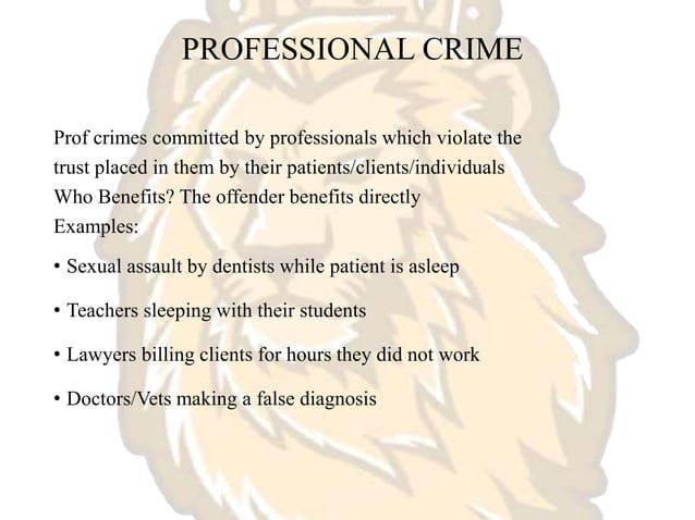 Occupational crime | PPTX