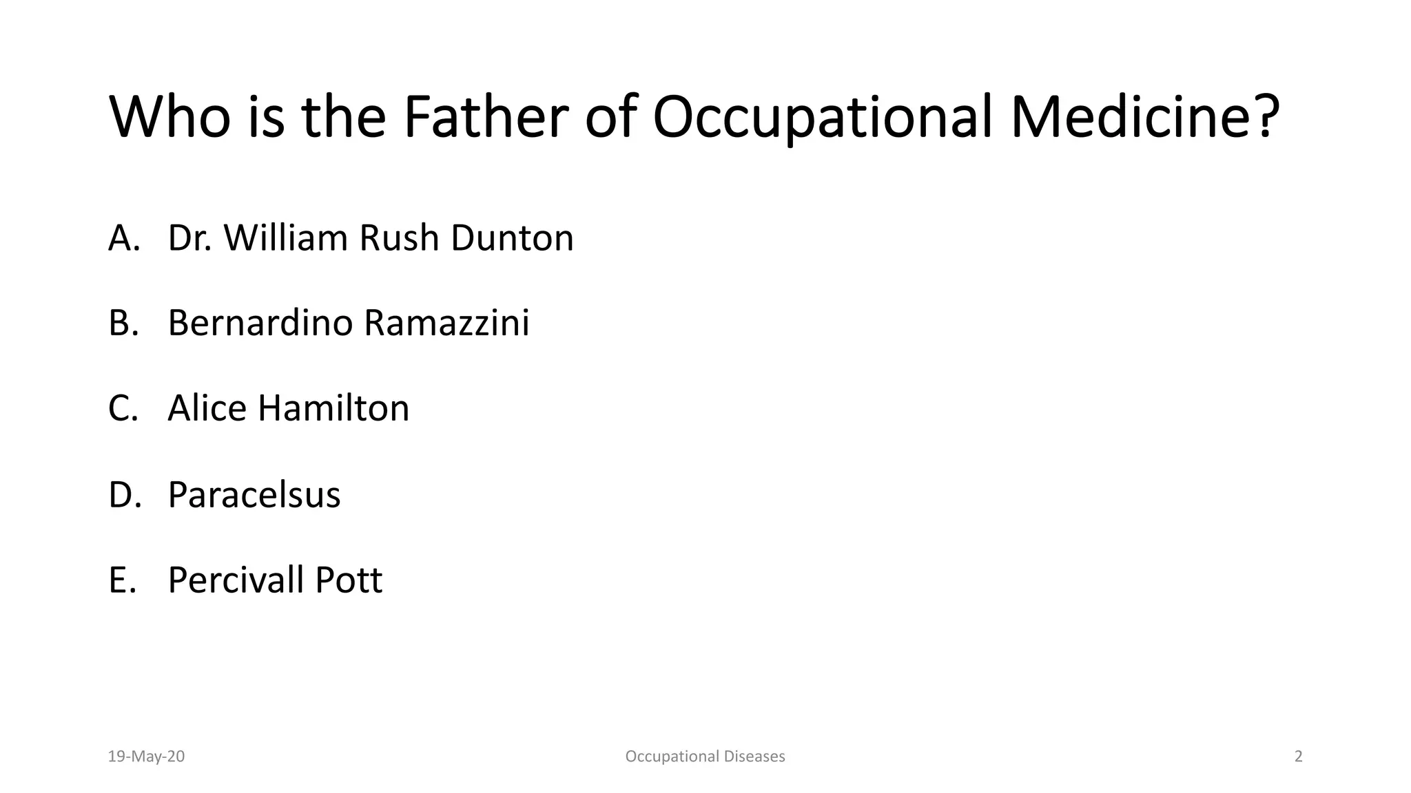 Occupational diseases | PDF
