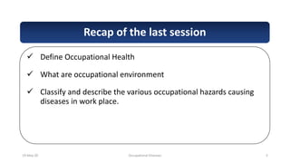 Occupational diseases | PDF