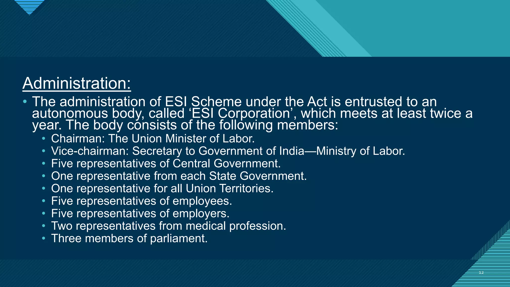 Occupational diseases (Part 5) - ESI Act 1948 | PPTX