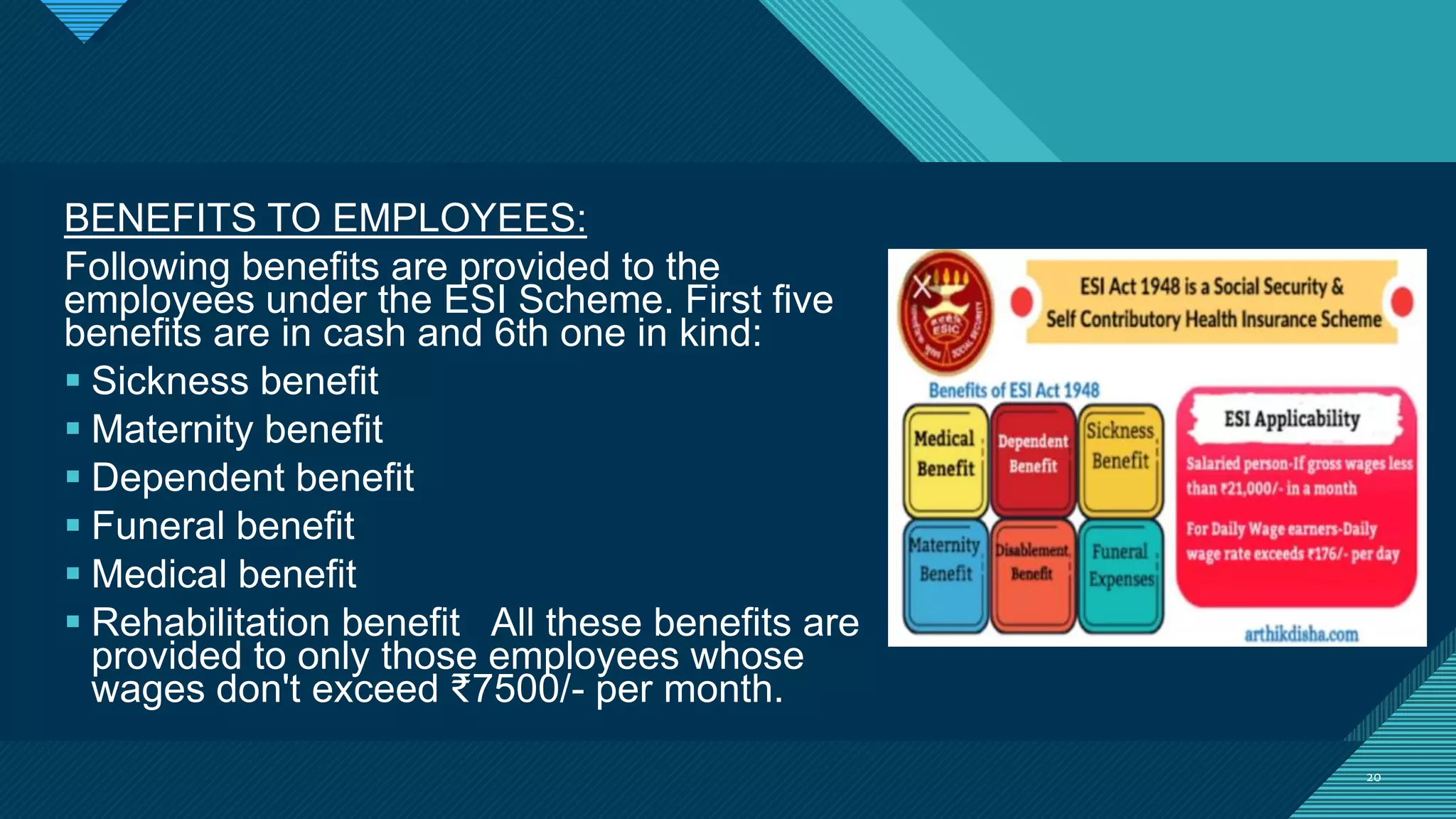 Occupational diseases (Part 5) - ESI Act 1948 | PPTX
