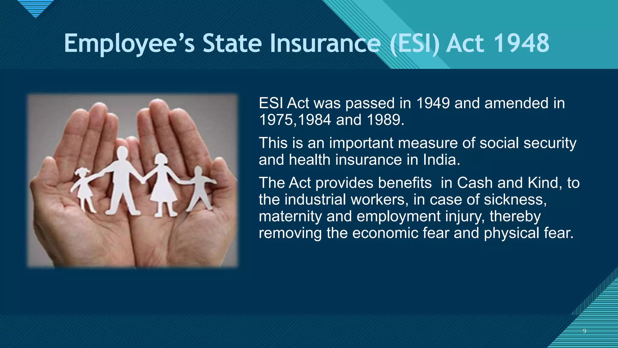 Occupational diseases (Part 5) - ESI Act 1948 | PPTX