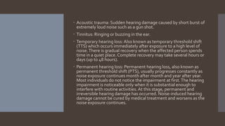 Occupational diseases (Part 7) - Noise and Carbon Monoxide hazards | PPTX