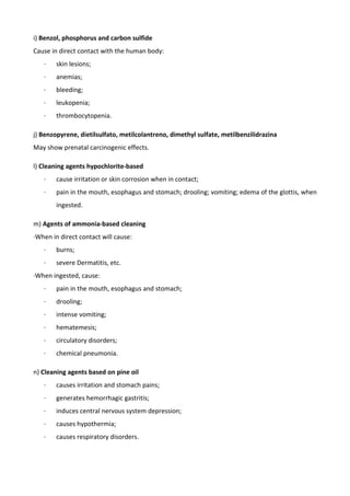 Occupational diseases caused by physical agents, chemical | PDF ...