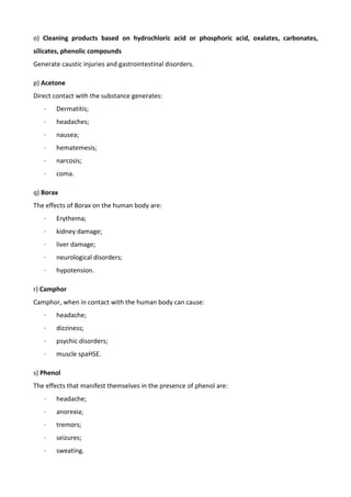 Occupational diseases caused by physical agents, chemical | PDF