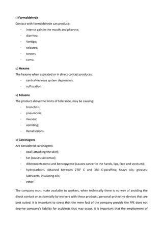 Occupational diseases caused by physical agents, chemical | PDF