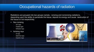 Occupational diseases (Part 8) - Radiation, Heat and compressed air | PPT