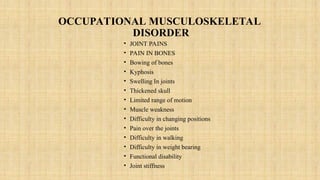 Occupational Health Disorders Medical Surgical nursing | PPT