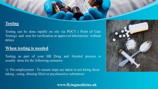 Occupational drug and alcohol testing | PPTX
