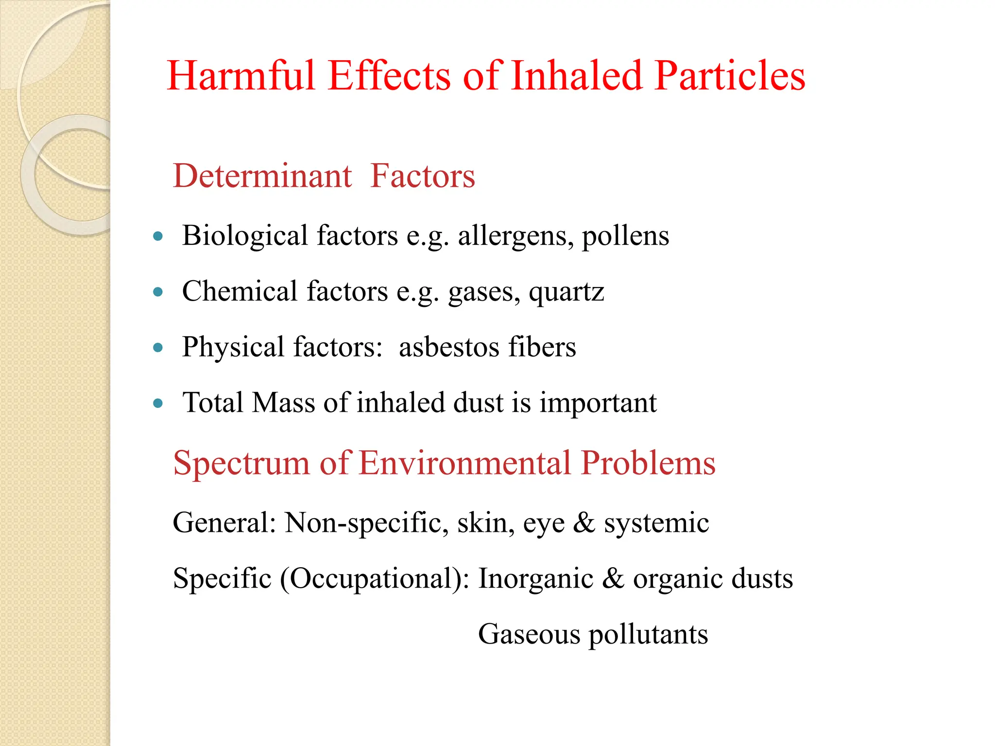 Occupational & Environmental Lung Diseases | Jindal Chest Clinic | PPTX