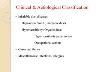 Occupational & Environmental Lung Diseases | Jindal Chest Clinic | PPT