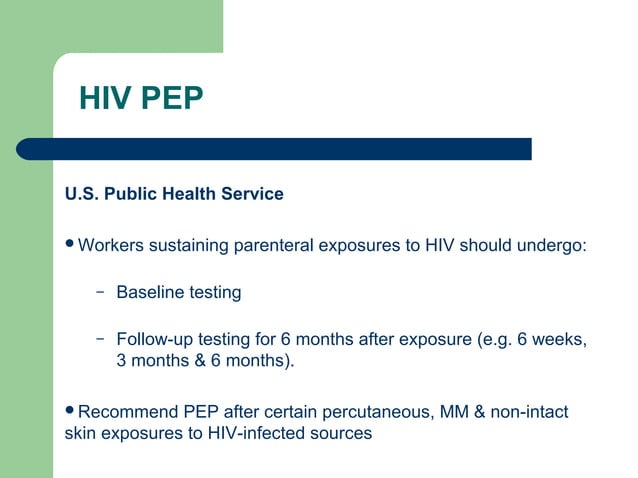 Occupational Exposure to Blood-Borne Pathogens | PPT
