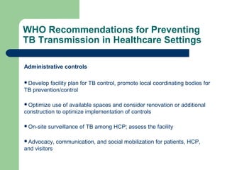 Occupational Exposure to Tuberculosis | PPT