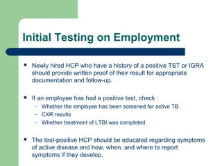 Occupational Exposure to Tuberculosis | PPT | Infectious Diseases ...