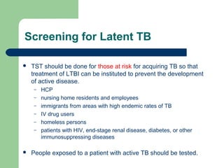 Occupational Exposure to Tuberculosis | PPT | Infectious Diseases ...