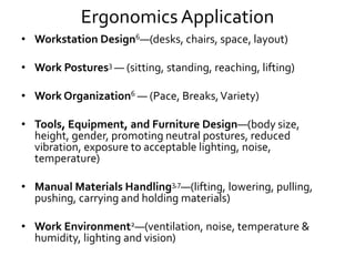 Office Ergonomics | PPTX | Physical Therapy | Wellness